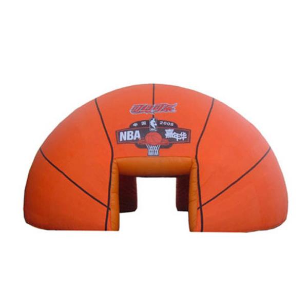 Quality 8m dia. NBA spread activities hemisphere inflatable dome tent with custom logo printed for sale