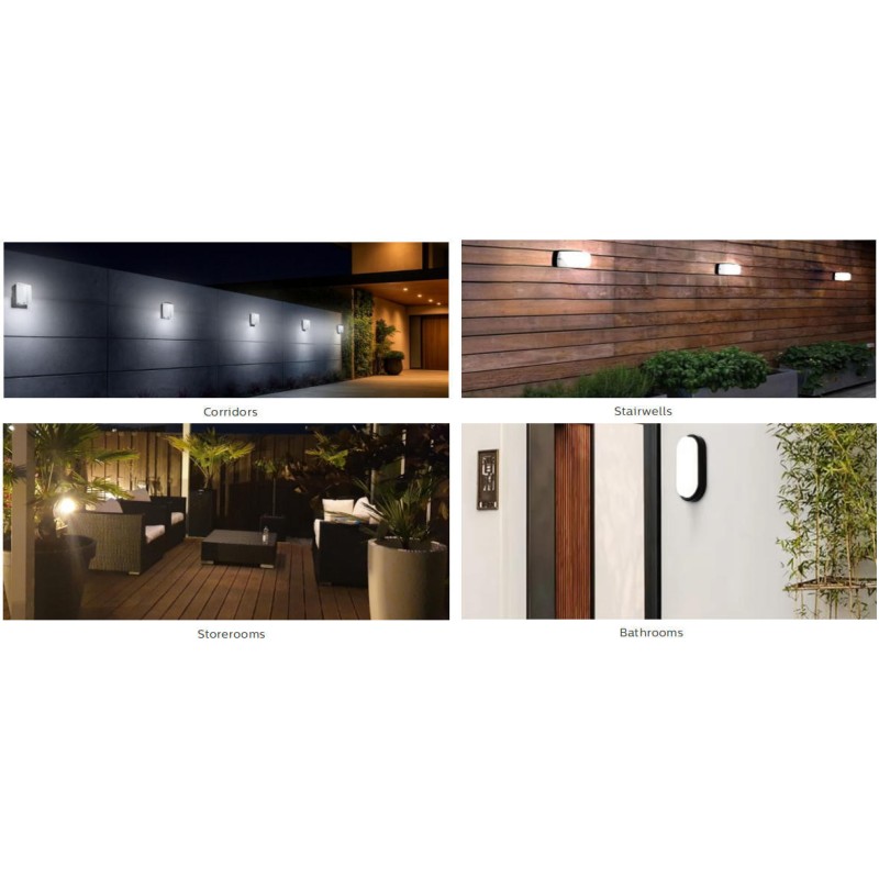 PL5 Bulk Head LED Porch Light in stairwell application