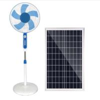 China Phosphate Battery 15W 24000mah Solar Pedestal Fan Remote Control factory
