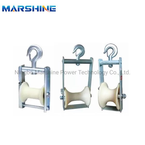 Quality Aluminum Nylon Sheave Roller Bunch Conductor Stringing Pulley Block for sale