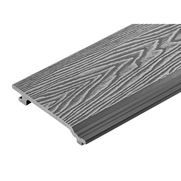 Quality 148mm Outdoor 3D Wall Cladding Deep Embossed Wood Plastic Composite Decking for sale