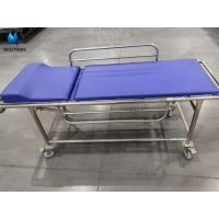 Quality Manual MRI Stretcher Non Magnetic Stainless Steel Backrest Adjustable Hospital for sale