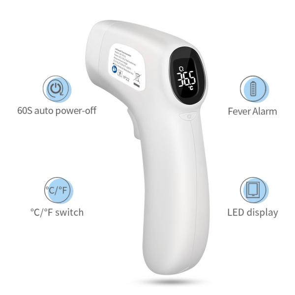 Quality Acrylic Household Digital Thermometer Backlight 5cm Non Contact Body Temperature for sale