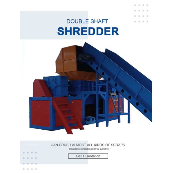 Quality Multifunctional 110kW Bicycle Car Shell Crusher Urban Solid Waste Shredder for sale