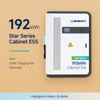 Quality 192kWh Solar Diesel Hybrid Energy Storage Cabinet With Cloud Security Warning for sale