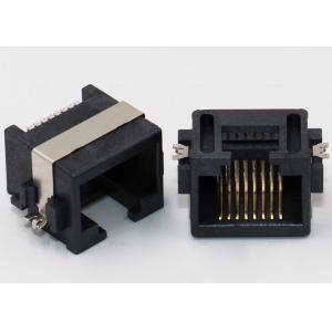 Quality Latch Up 90 Degree 8P8C Single Port SMT RJ45 LAN Jack for sale