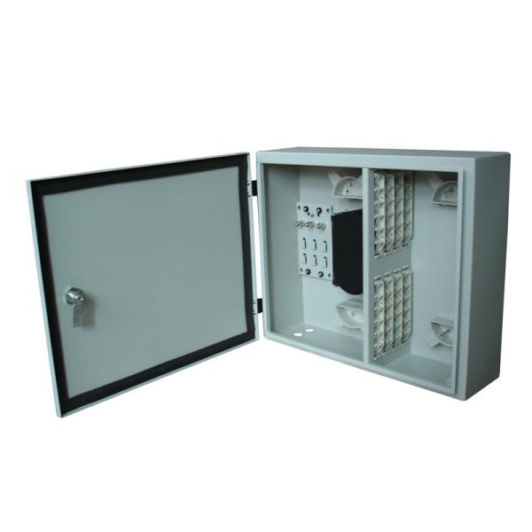 Quality 48F Wall Mount Fiber Enclosure IP65 ODF Outdoor Optic Distribution Box 48 Port for sale