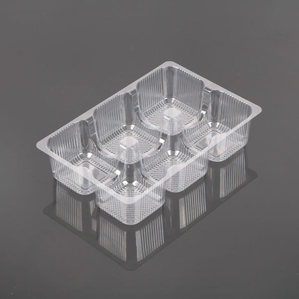 Quality Hengmaster Food Grage Disposable Plastic Biscuit Disposable Snack 6-com PET Tray for sale