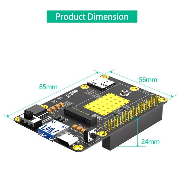 Quality 4G &5G Base HAT for Raspberry Asus Tinker Board Samsung ARTIK Latte Panda for sale