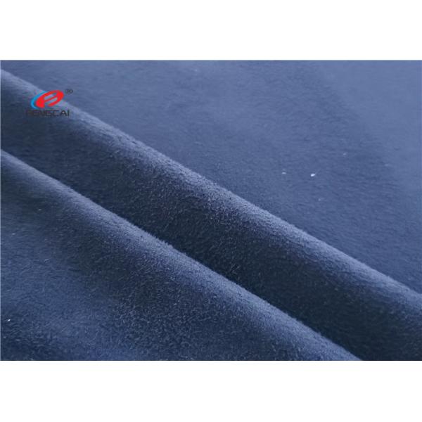 Quality 120gsm Polyester Warp Knitting Faux Suede Upholstery Fabric for sale