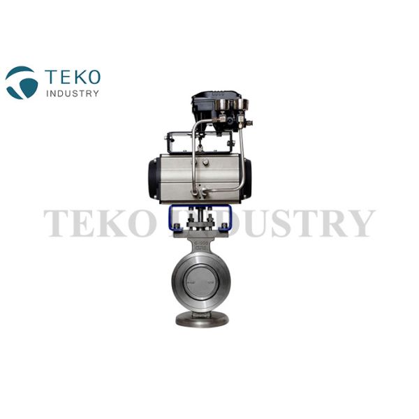 Quality 4 Inch High Performance Butterfly Valves Pneumatic Actuated Modulating With YTC for sale