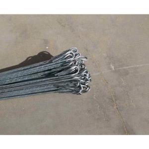 Quality High Tensile Steel Galvanized Bale Ties 3.66mm X 96" ISO9001 For Recycling for sale