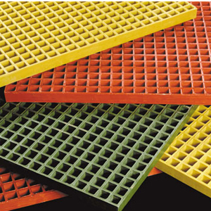 Quality 38x38x38 FRP Grating High Strength Anti-Sliding Plastic Floor Grating for Industrial Platforms for sale