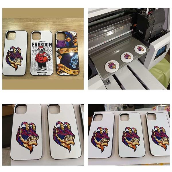 Quality A3 UV Printer For Roll Material Flatbed Cylindrial Bottles Phone Case Printing for sale