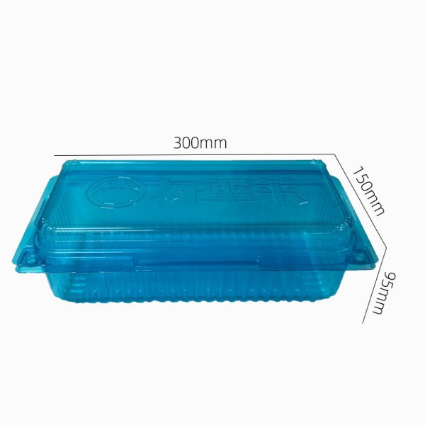 Quality 36 Years Experience Blue PET Plastic Container Clamshell Blister Packaging for for sale