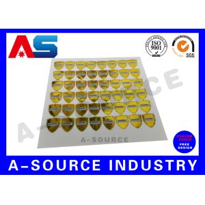 Quality Gold Security AntiCounterfeiting Custom Hologram Sticker With Serial Number / for sale