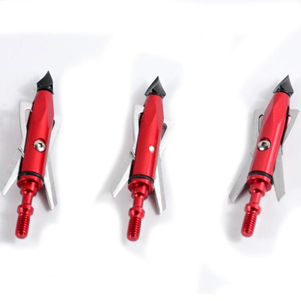 Quality Folded Archery Bow and Arrow 100 Grain Hunting Broadheads Customization for sale