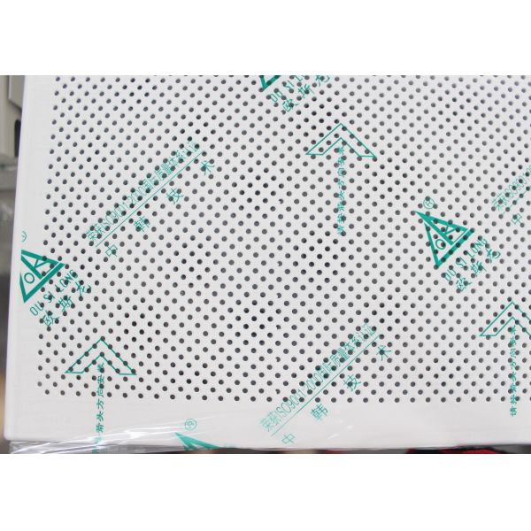 Quality Interior Aluminum Acoustic Ceiling Tiles / False Ceiling Grid for Office , Film for sale