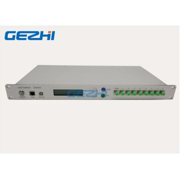 Quality Low Insertion Loss Rack 1650nm 1X8 Optical Switch Equipment for sale