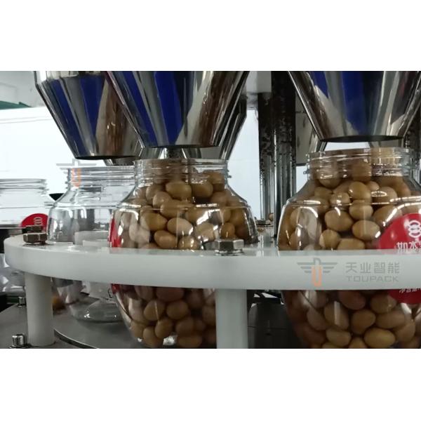 Quality Customize Made 500 Cans / H Automatic Nuts Filling System for sale