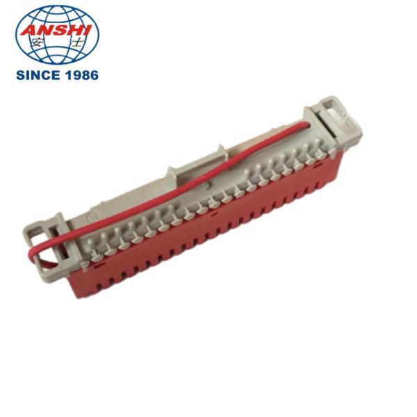 Quality 10 pair back mount LSA earth Krone connection module with earth grounding cable for sale