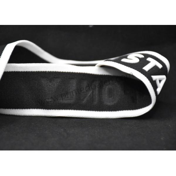 Quality Jacquard OEKO Men'S Underwear Elastic Band Silicone Screen Print Black White for sale