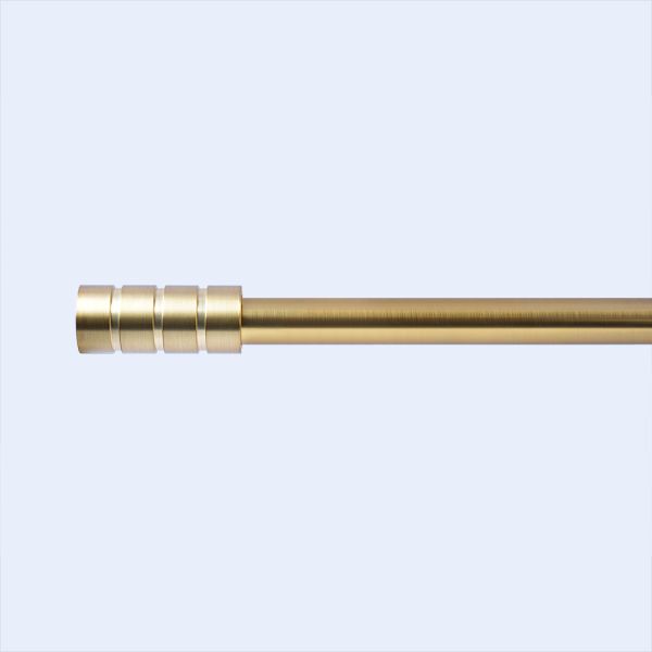 Quality Rose Gold Coloured 25/28 mm Curtain Rod Set Pole Iron Curtain Tube Wholesale Curtain Rod for sale