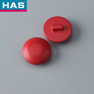 Quality Plastic 30mm Coat Buttons Red / White Polymer Button For Clothing for sale
