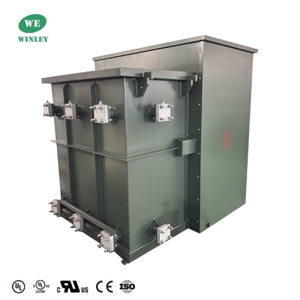 Quality 3000 Kva 3 Phase Pad Mounted Transformer Step-Down 24940V & 12470V UL Certified for sale