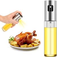 China Transparent 100ml Glass Olive Oil Spray Bottle Multifunction factory