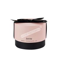 Quality Durable Round Cardboard Gift Box With Bowknot For Jewelry Ring Packaging for sale