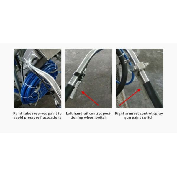 Quality Blue Airless Hydraulic Motor Road Line Marking Machine for sale