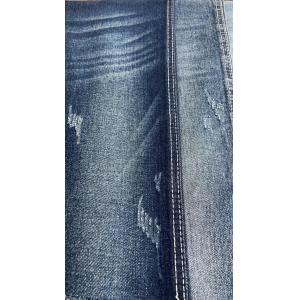 Quality Blue Stretch Denim Fabric Cotton Poly Rayon Spandex Fabric For Jacket Shirt for sale