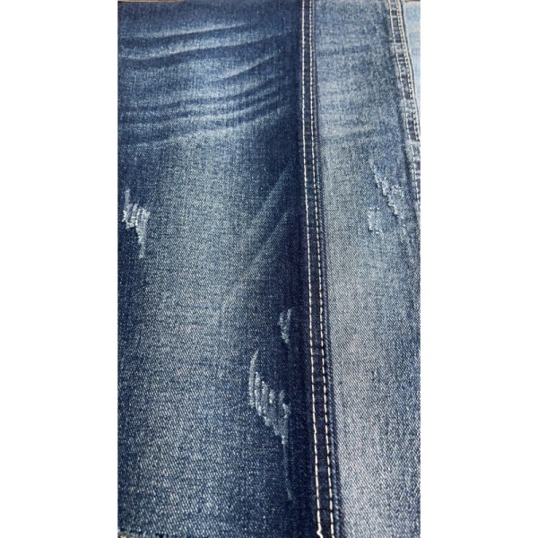 Quality Blue Stretch Denim Fabric Cotton Poly Rayon Spandex Fabric For Jacket Shirt for sale