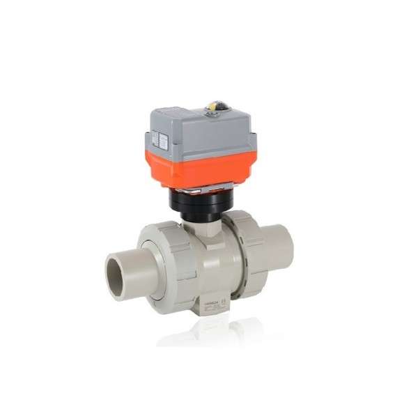 Quality IP67 PVC Socket Ball Valve Trapezoidal Threaded Union Type Ball Valve CE for sale