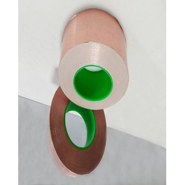 Quality 2.5CM 25M Adhesive Backed Copper Tape Double Sided  Signal Electrostatic for sale