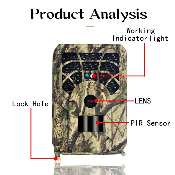 Quality PR300A Hunter Trail Camera IP54 Waterproof 46pcs IR Lights 720P for sale