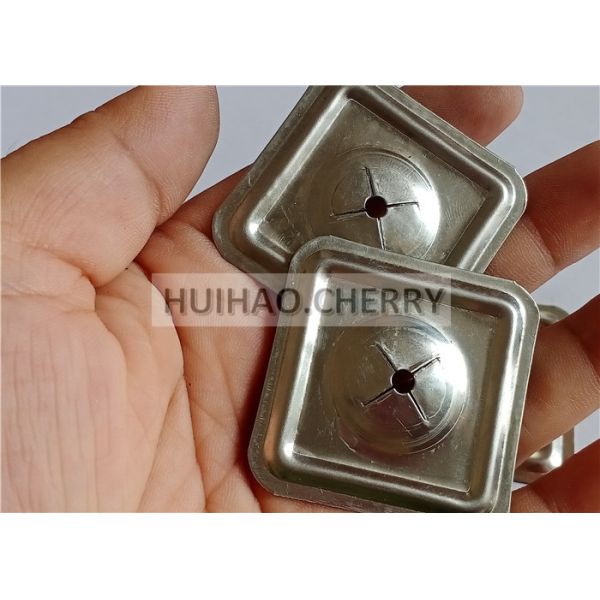 Quality 38mm Square Self-Locking Washer Speed Clips For Insulation Galvanized Steel for sale