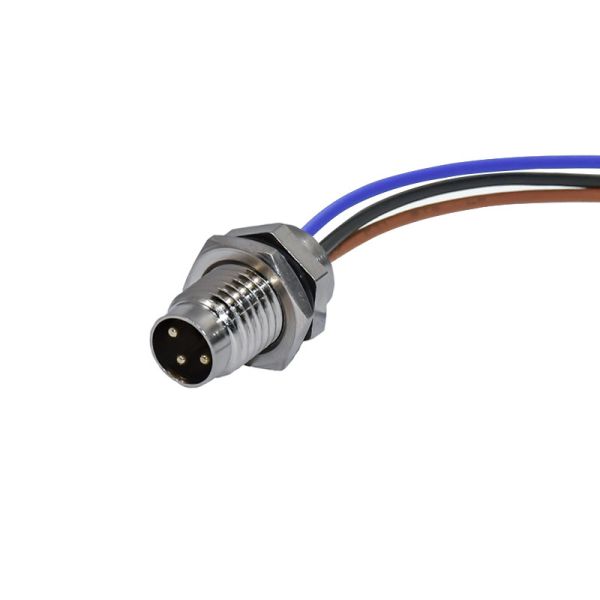 Quality IP67 5A M8 Waterproof Connector 2 - 19 Pins 24-20AWG Phosphor Bronze Connector for sale