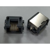 Quality SMT Offset / Overhangs PCB RJ45 Jack , Modular RJ45 PCB Connector for sale