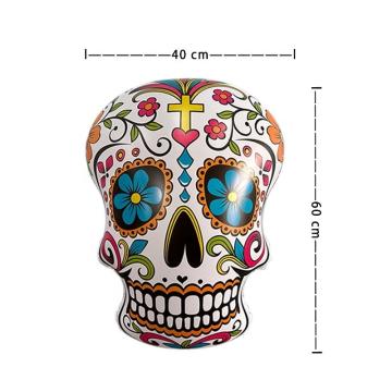 Quality Softball Fans' Must-Have Inflatable Halloween Sugar Skull Decoration For Yard for sale
