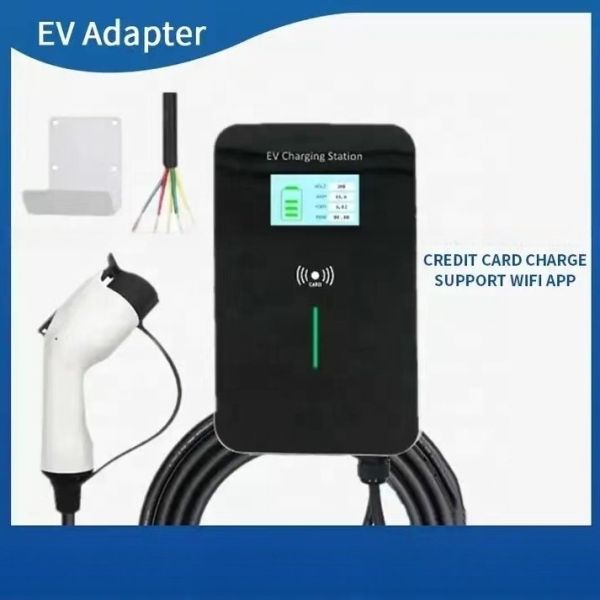 Quality RDC Wall-Mounted Charging Stations Type2 plug 32A 3P 22KW RFID Card Cable length for sale