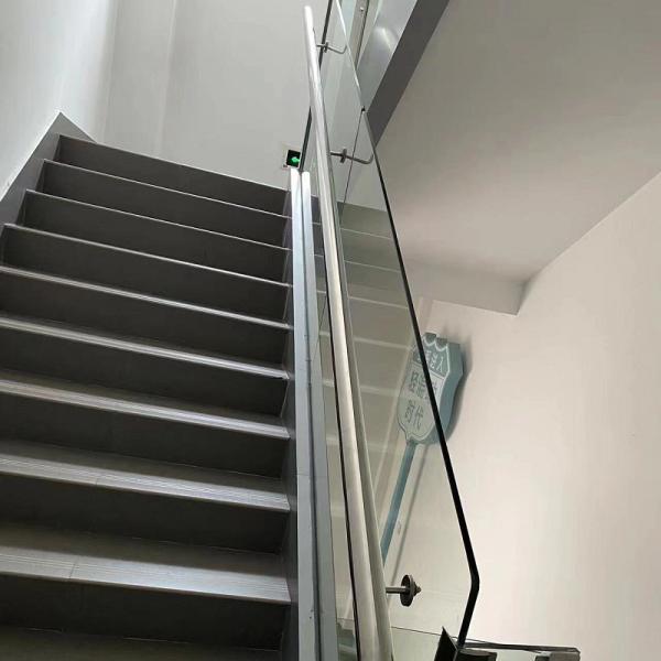 Quality Powder Coated / Polished Aluminium Glass Balustrade With Laminated / Single for sale