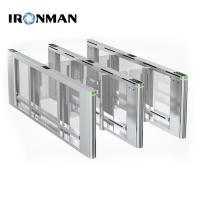 Quality Airport AB Turnstile Entrance Gate Long Flap Speed Gate Turnstile With Fence For for sale