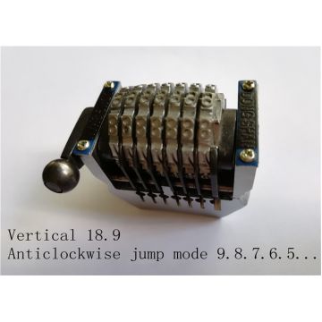 Quality Vertical 18.9 Rotary Numbering Machine Anticlockwise Jump Mode Sandard Convex for sale