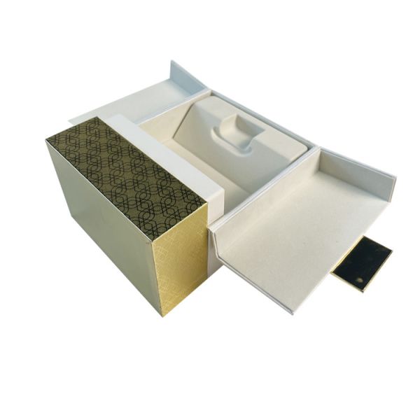 Quality Custom Color High End Luxury Double Open Door Cardboard Perfume Box with Foam for sale