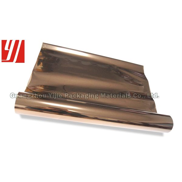 Quality Rotary Stamping PET 3 Inch Core Copper Foil Roll for sale
