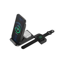 Quality Overvoltage Protection Magnetic Qi 15W Wireless Charger for Watch Airpods and for sale