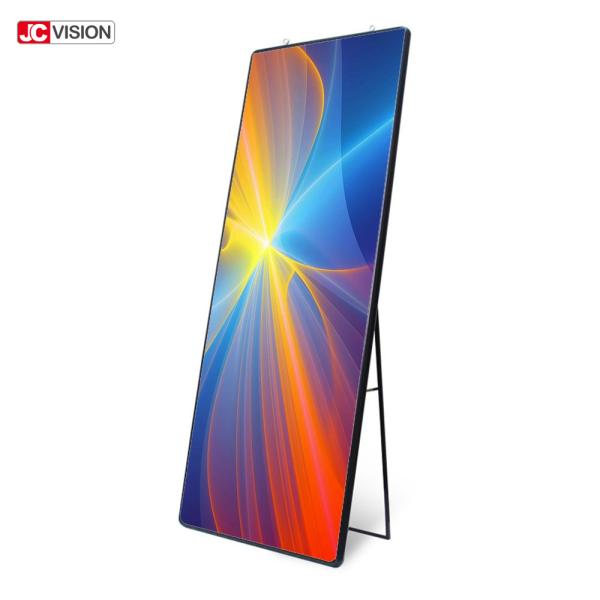 Quality HD P6 P4 DIY Smart Mirror Billboard Movable Floor Standing Touchscreen Smart for sale
