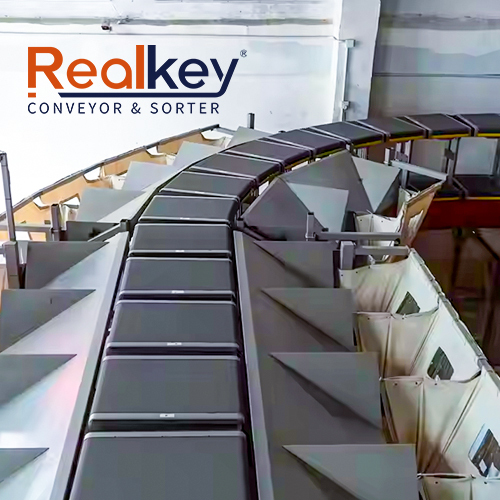 Quality High Accuracy Cross Belt Sorter Warehouse Sorter Adjustable Stable Performance for sale